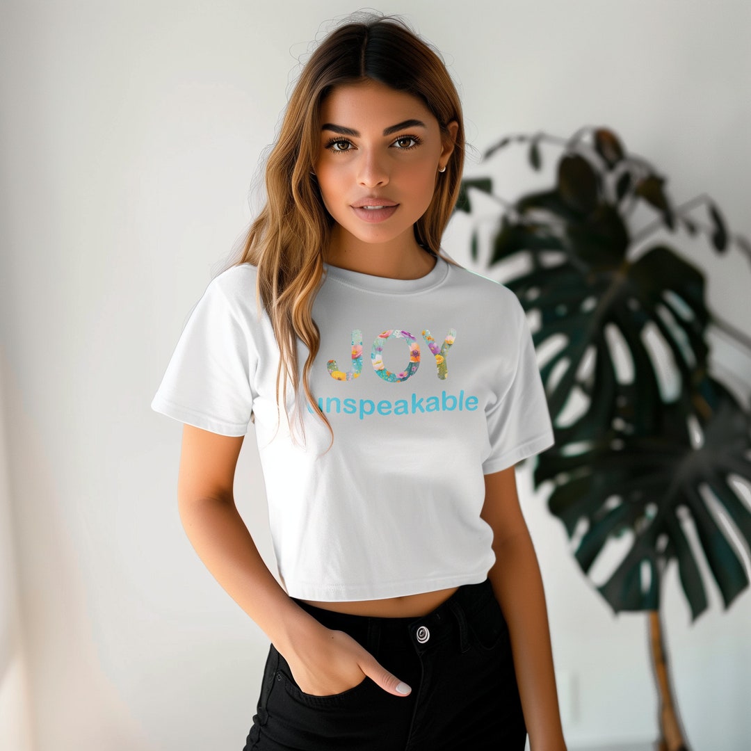 Joy Unspeakable Champion Women's Heritage Cropped T-shirt, Gift for ...