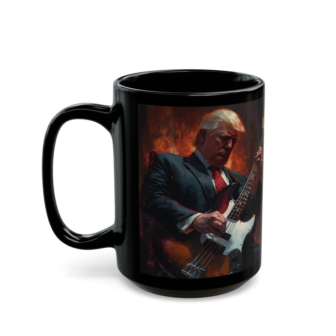 Trump Bass Player Black Mug (11oz, 15oz) - Etsy