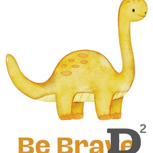 Dinosaur Class Rules Be Brave Be Kind Be Strong Wall Posters Digital ...