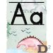 Dinosaur Alphabet Wall Posters Download - Etsy