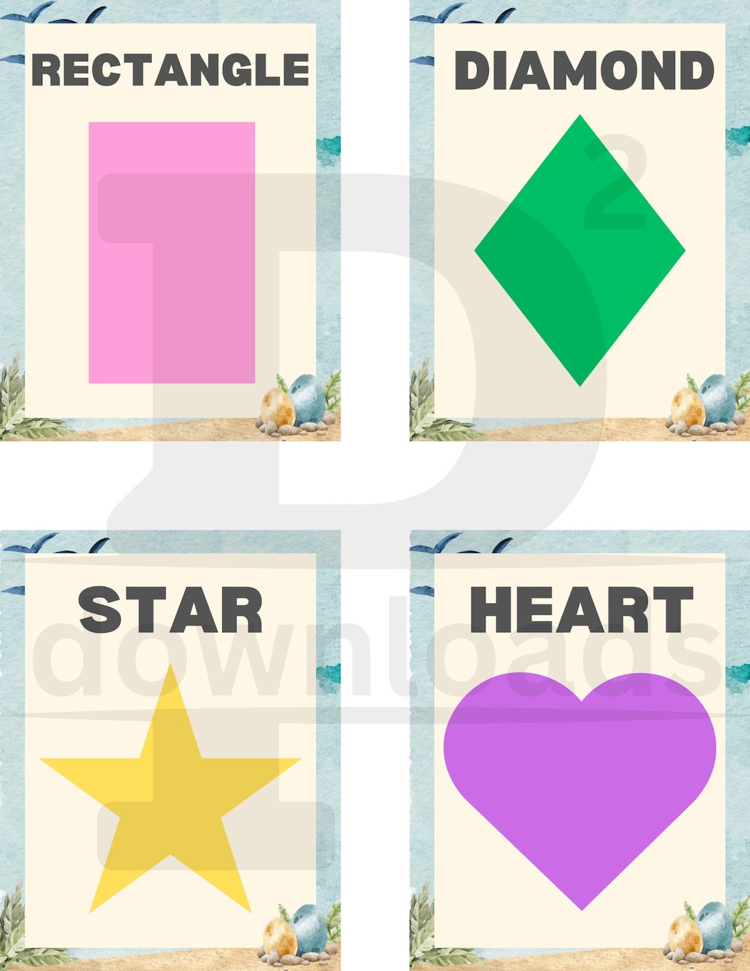 Dino Classroom Shape Chart, Dino Shapes, Preschool Dino Shapes Wall ...