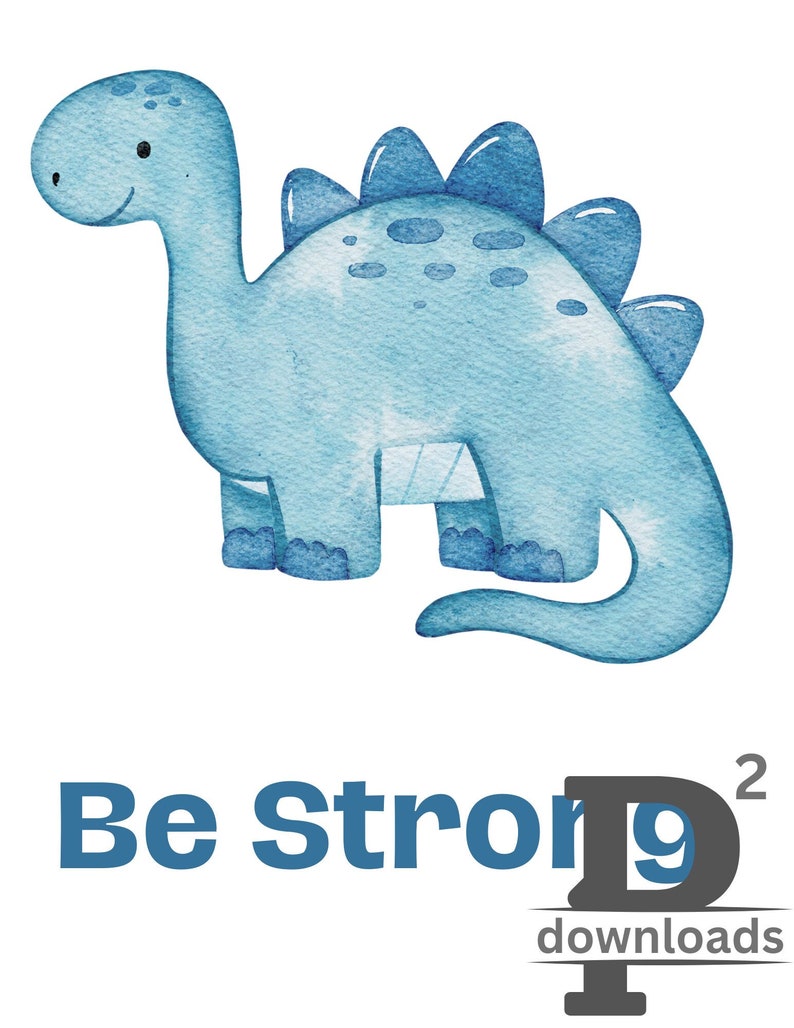 Dinosaur Class Rules Be Brave Be Kind Be Strong Wall Posters Digital ...
