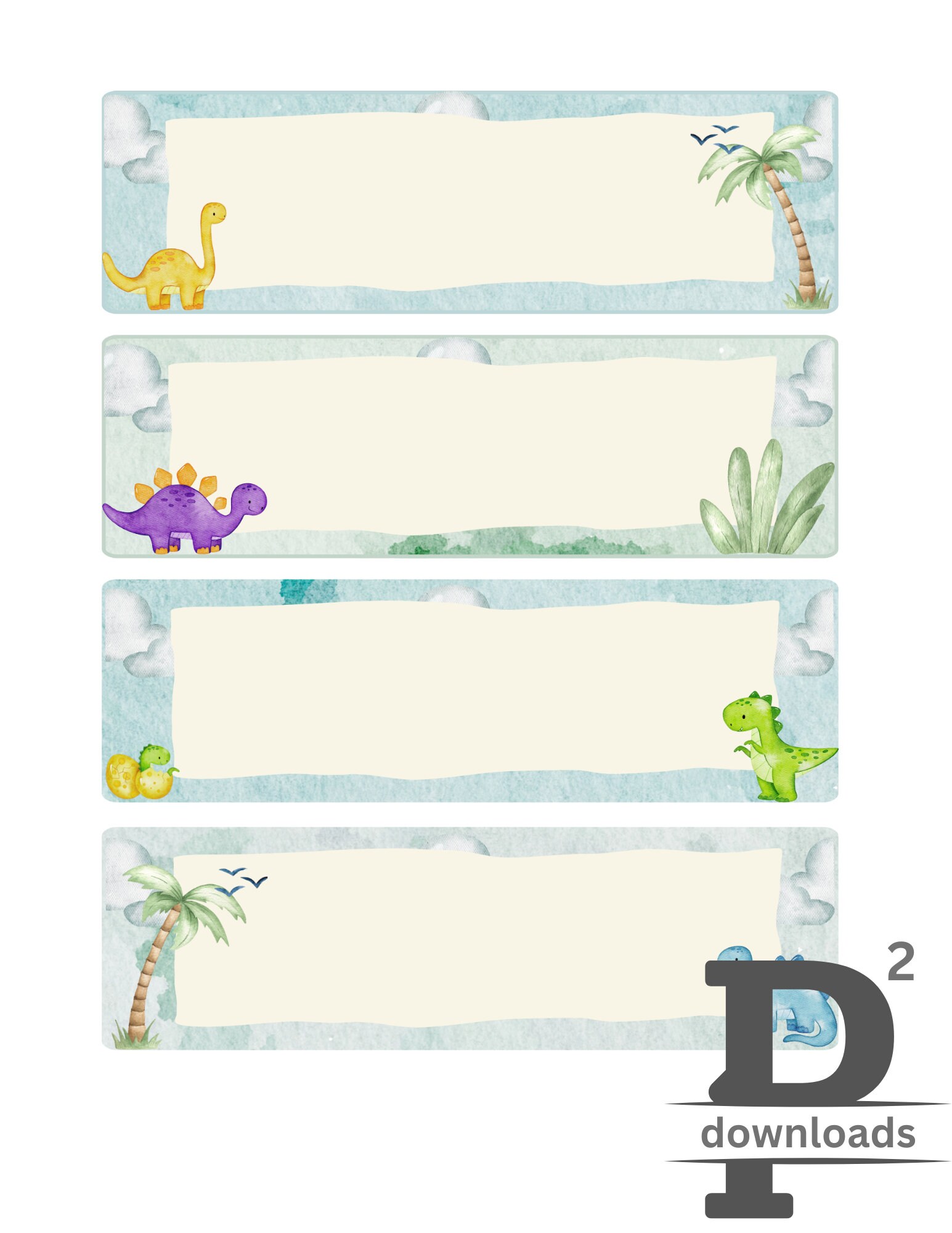 Dinosaur Classroom Desk or Chair Name Labels, Name Tags - Etsy