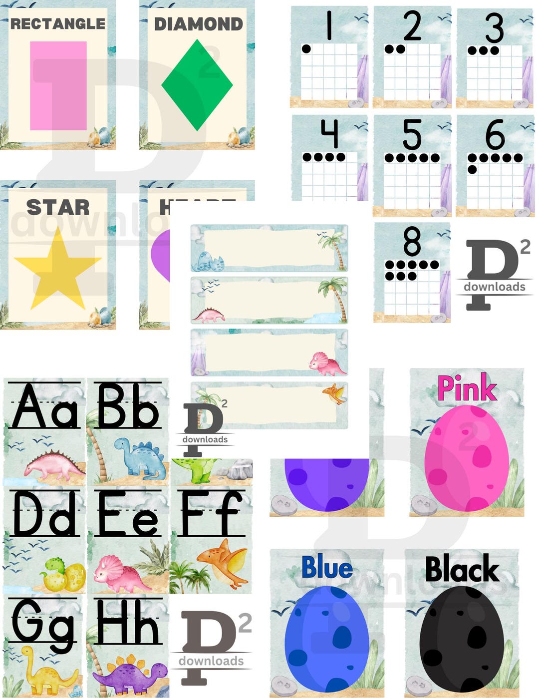 Dino Classroom Bundle, Dinosaur Classroom Theme, Dino Class Download ...