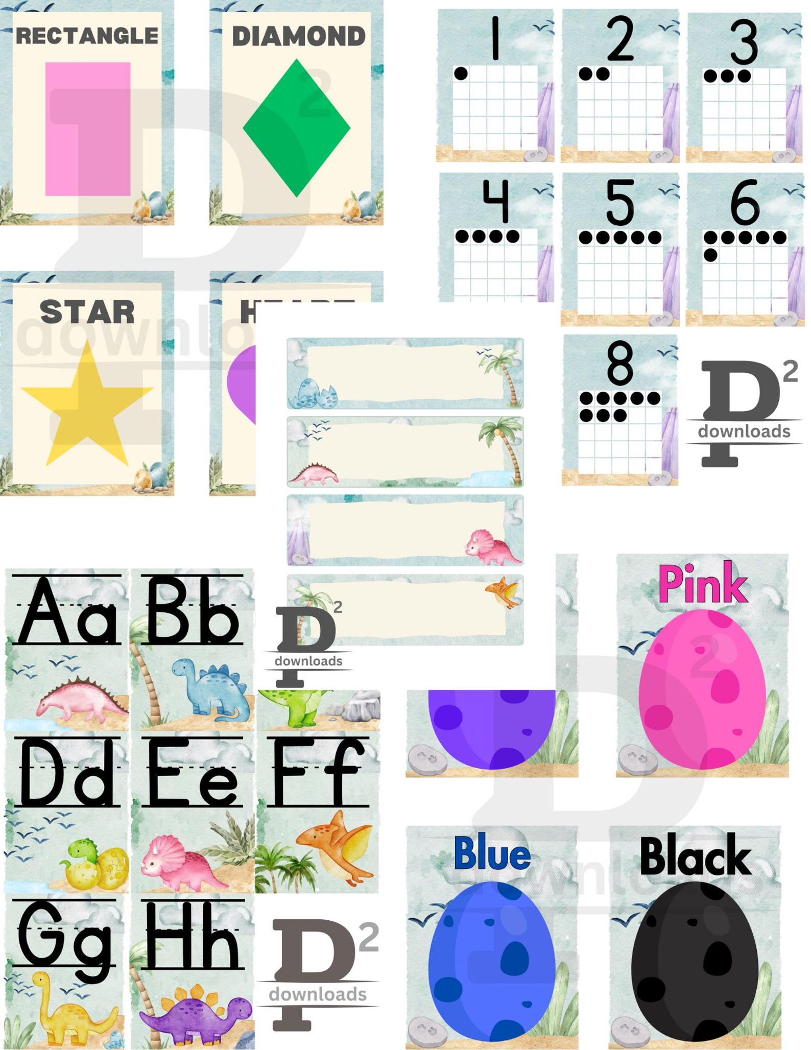 Dino Classroom Bundle, Dinosaur Classroom Theme, Dino Class Download ...
