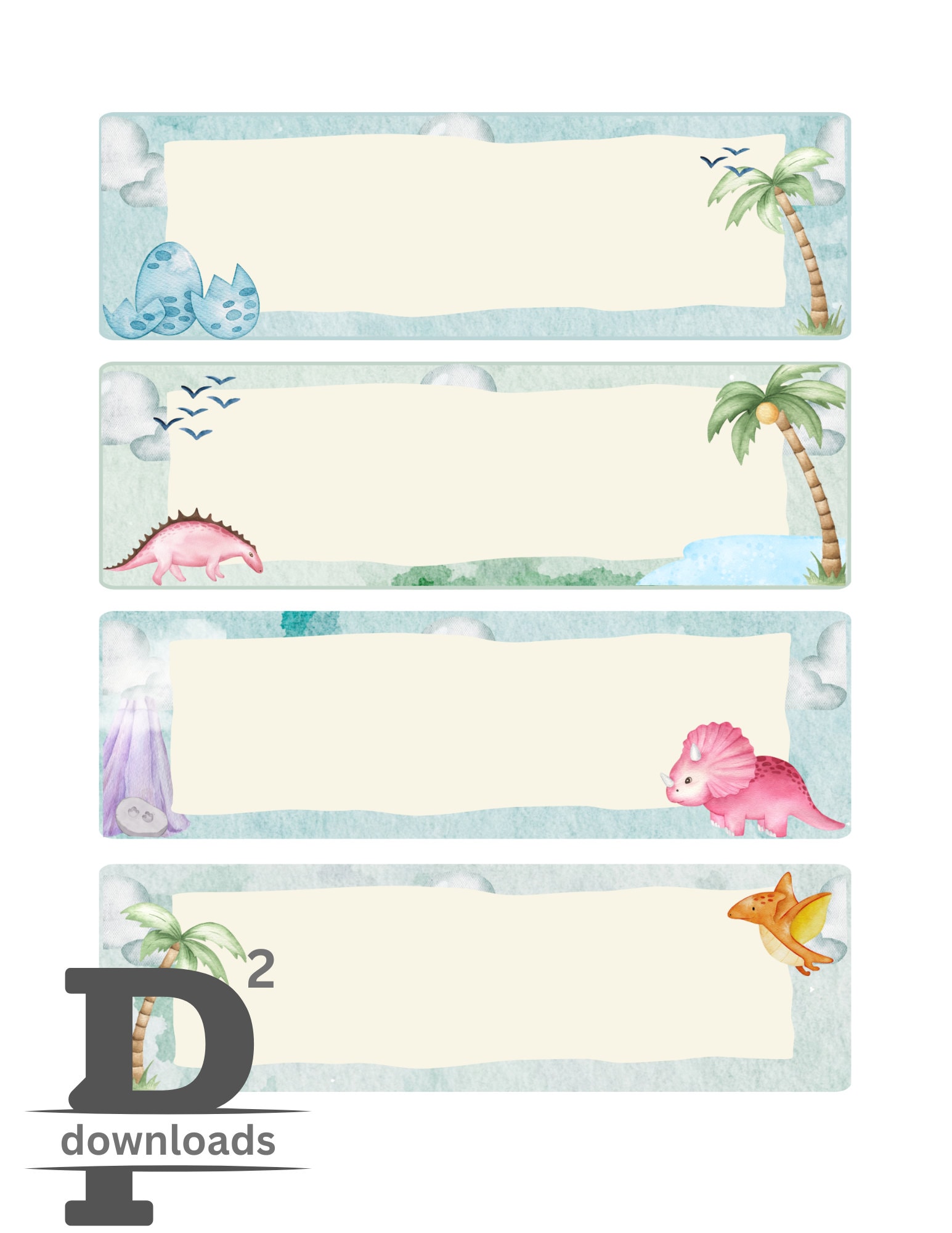 Dinosaur Classroom Desk or Chair Name Labels, Name Tags - Etsy