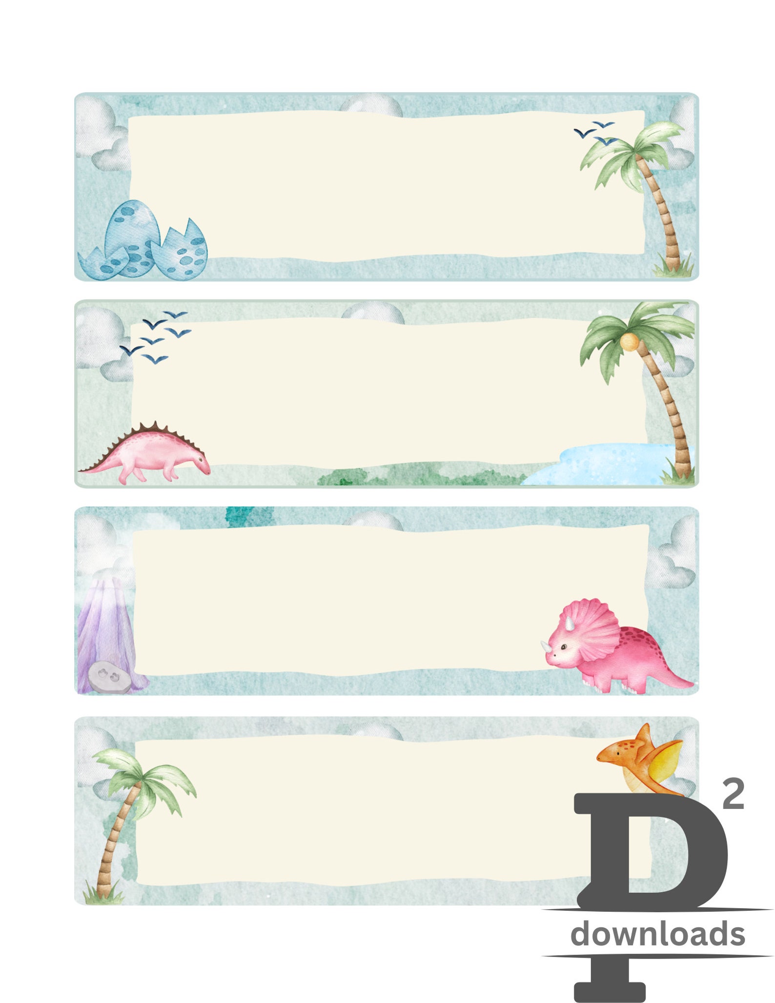 Dinosaur Classroom Desk or Chair Name Labels, Name Tags - Etsy