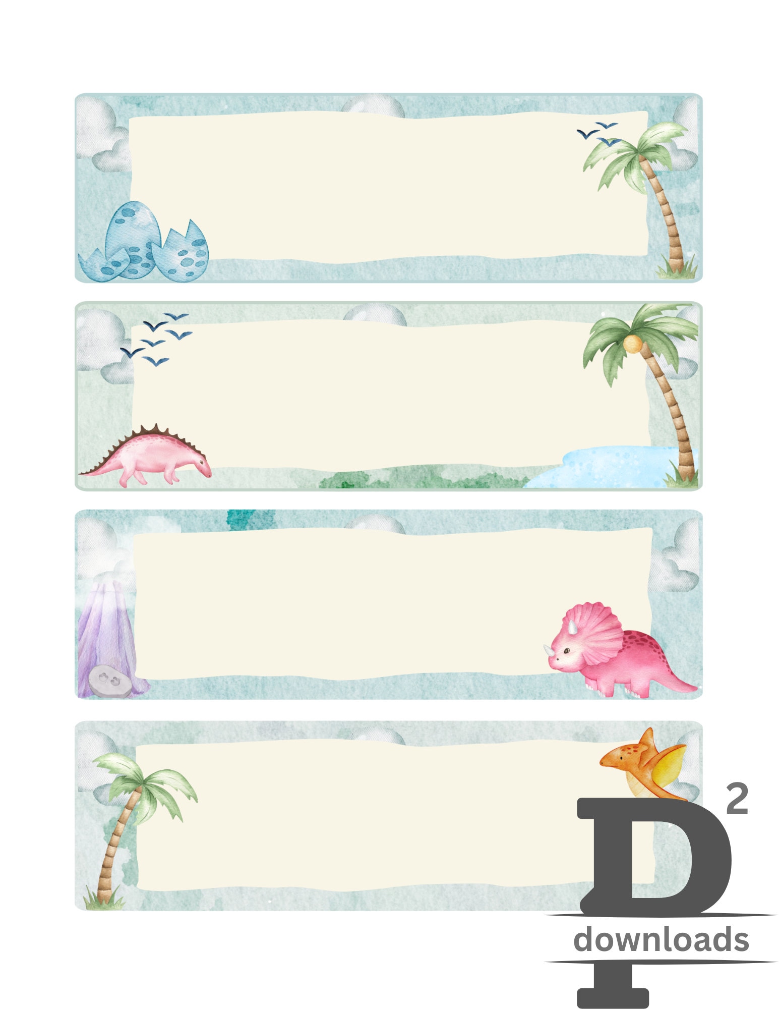 Dinosaur Classroom Desk or Chair Name Labels, Name Tags - Etsy