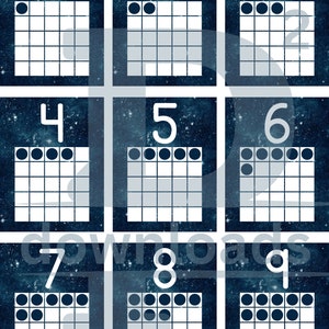Space Theme Classroom Numbers 1-20 Wall Art - Etsy