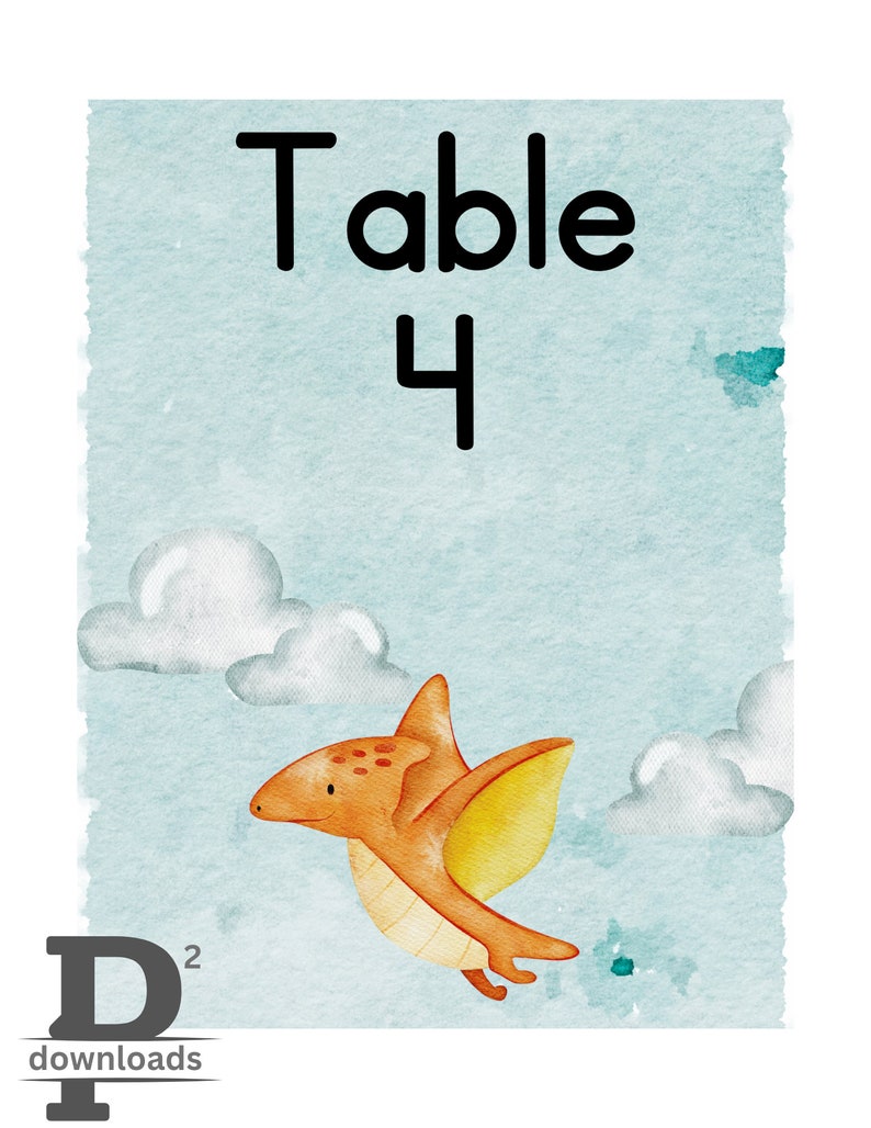 Dinosaur Classroom Table Numbers Classroom Table Numbers - Etsy