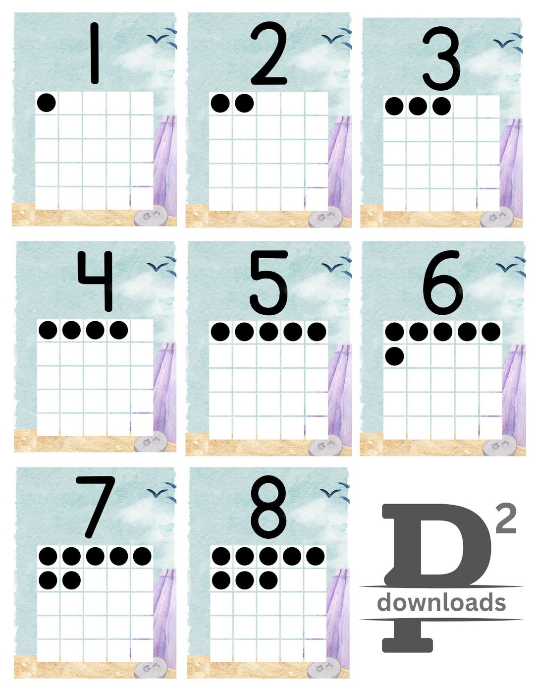 Dinosaur Number Posters 1-20 - Etsy