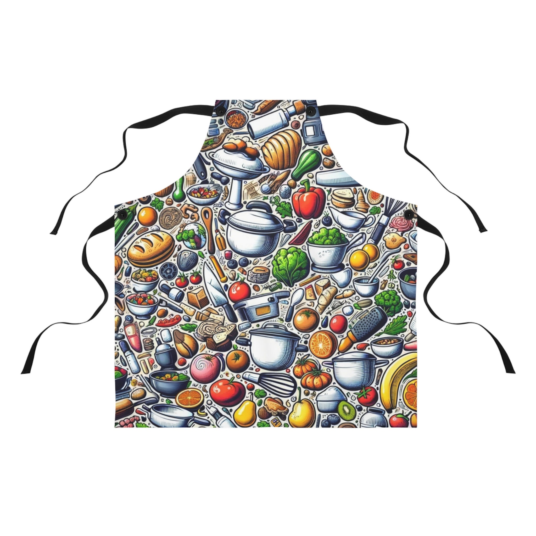 Funny Apron Kitchen Objects and Cartoon. the Best Funny Apron for Gift ...