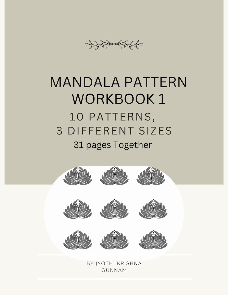 10 Mandala Brushstrokes Patterns at Three Different Sizes | Mandala ...