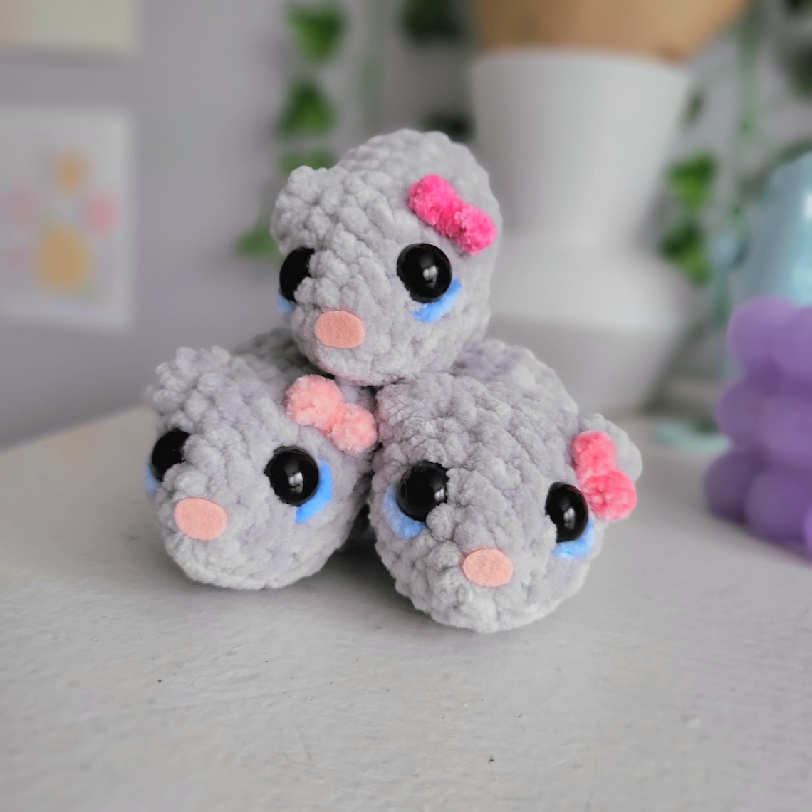 Crochet Sad Hamster Plush | Cute Handmade Amigurumi Meme Hamster ...