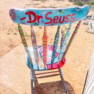 Dr. Suess Story Time Antique Vintage Rocking Chair - Etsy