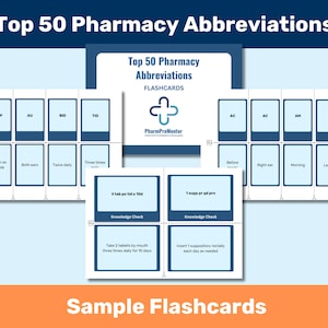 Pharmacy Flashcards Bundle: Drug Categories, Top 200 Drugs, Medical ...