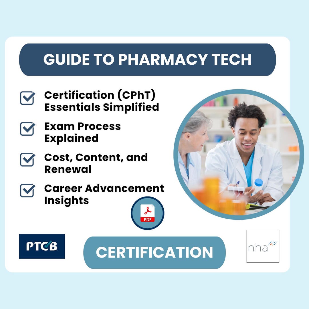 Pharmacy Technician Certification Guide (PTCB & NHA) | PDF Overview of ...