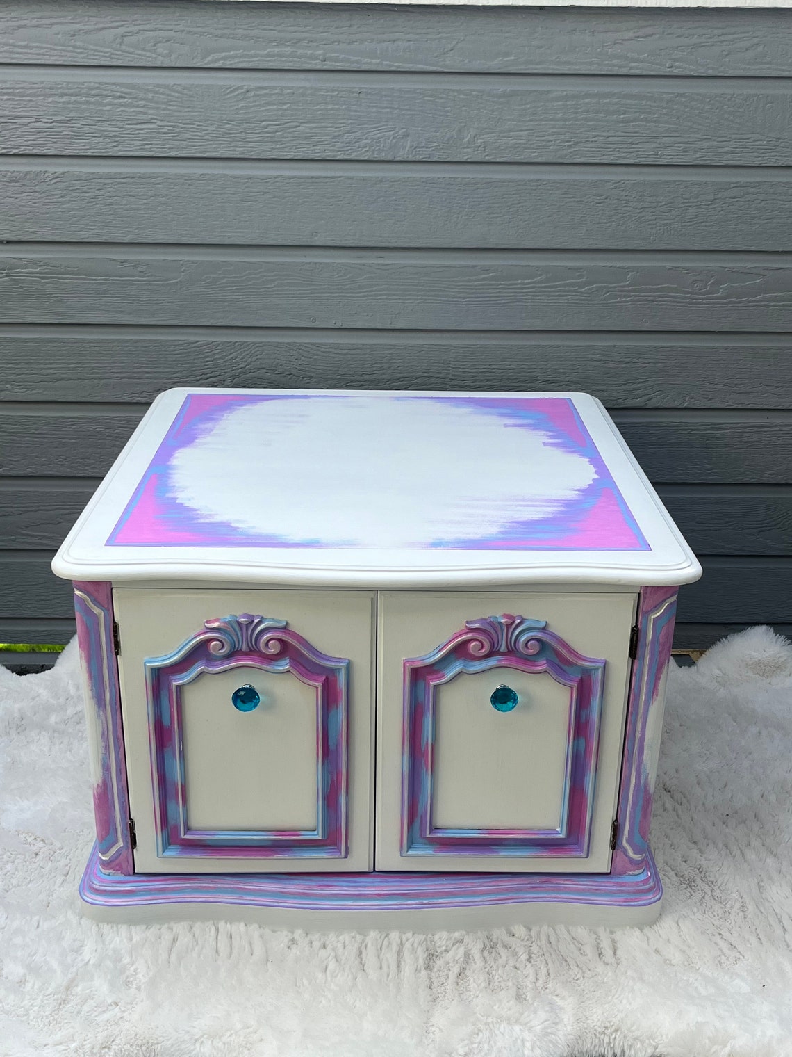 Hand Painted End Table - Etsy