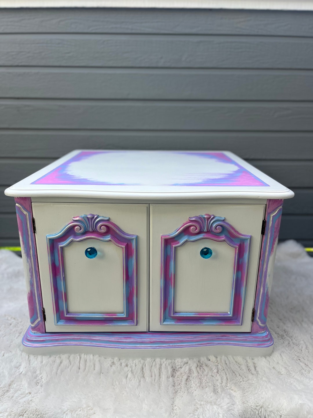 Hand Painted End Table - Etsy