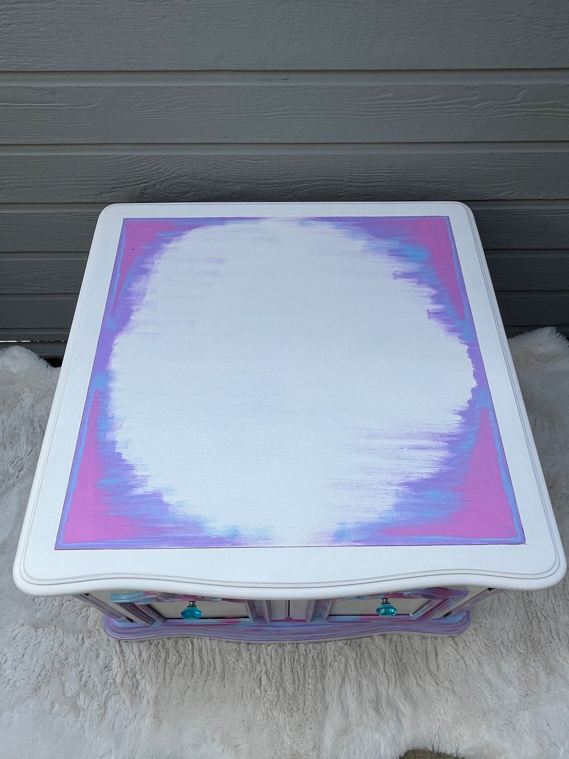 Hand Painted End Table - Etsy