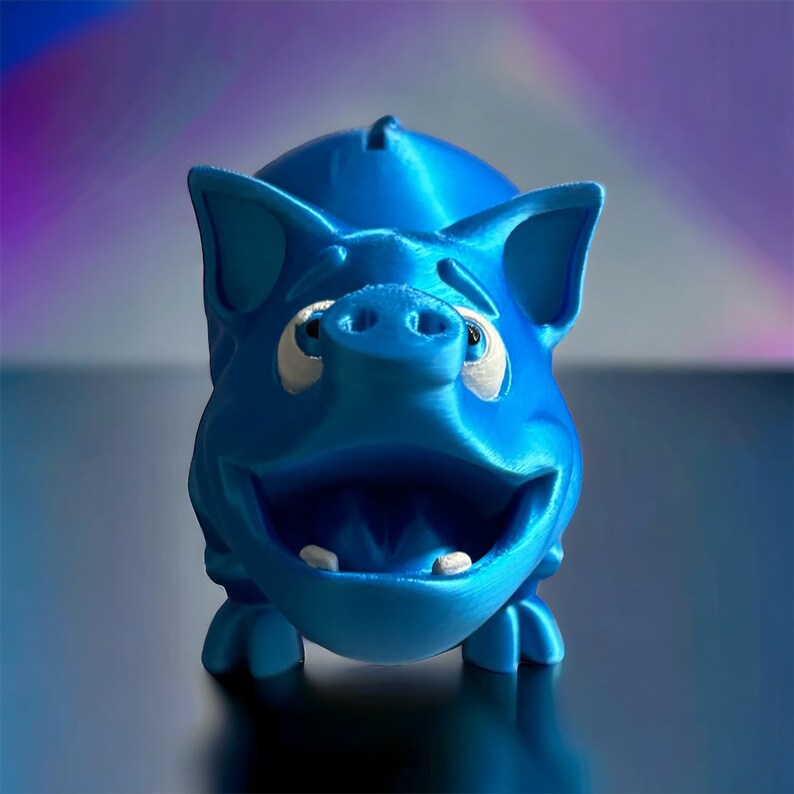 3D Printed Piggy Bank With Movable Legs and Head Brilliant for Saving ...