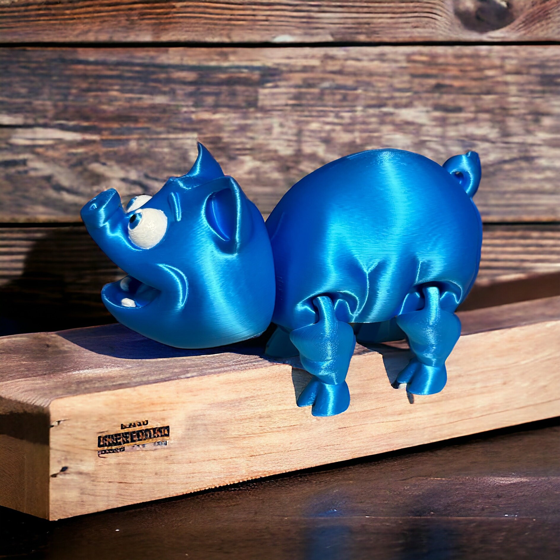 3D Printed Piggy Bank With Movable Legs and Head Brilliant for Saving ...