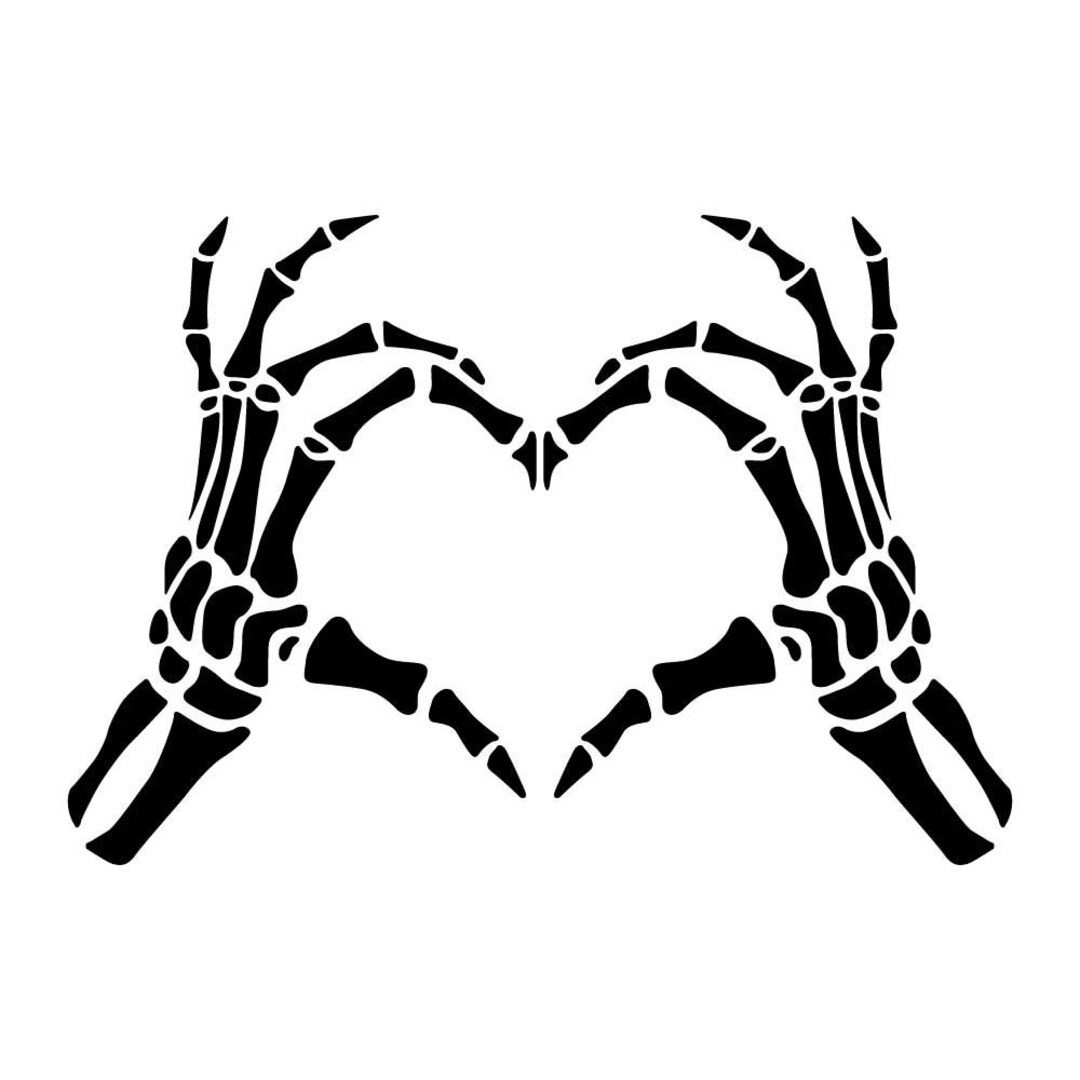 Skeleton Heart Hands, Instant Digital Download, Svg, Eps, Jpg, Dxf, Png ...