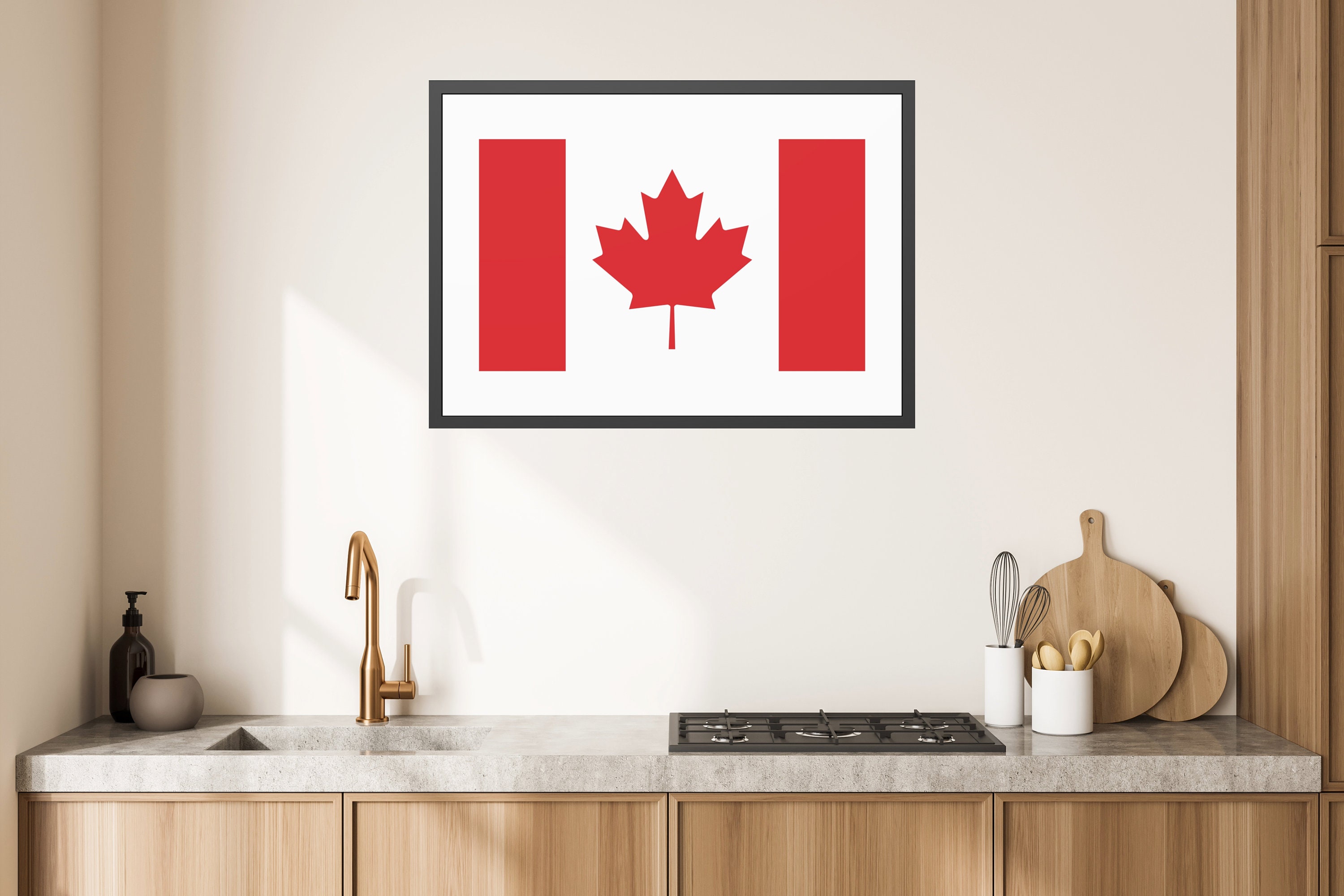 Canadian Flag Wall Art, Canada Day Wall Art, Canadian Maple Leaf ...