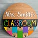 DIY School Classroom Door Sign, Unfinished Teacher Door Sign, Back to ...