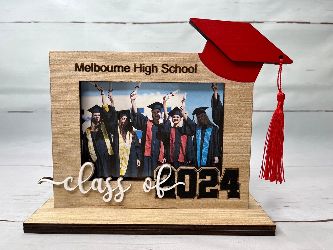 Graduation Photo Frame, Custom Graduation 4" X 6" Frame, Engraved ...