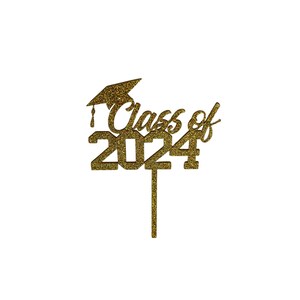 Graduation Cake Topper 2024, Class of 2024, Acrylic Cake Topper ...