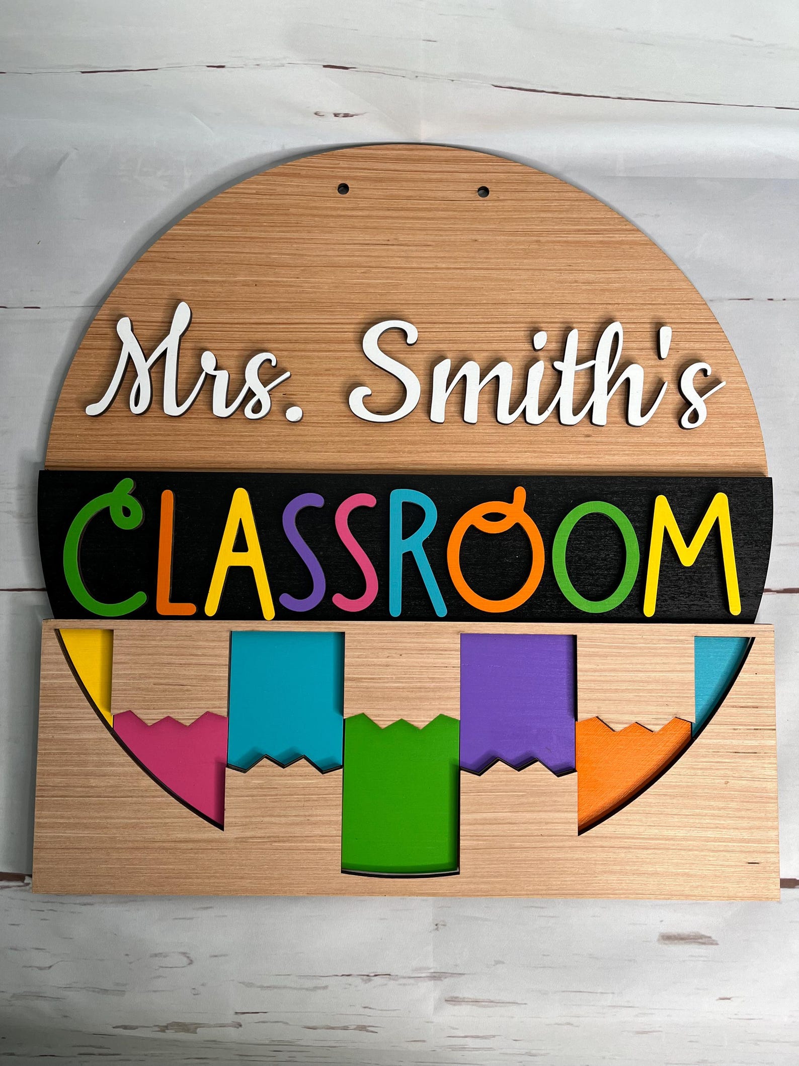DIY School Classroom Door Sign, Unfinished Teacher Door Sign, Back to ...