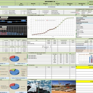 Monthly Construction Progress Report Template - Etsy