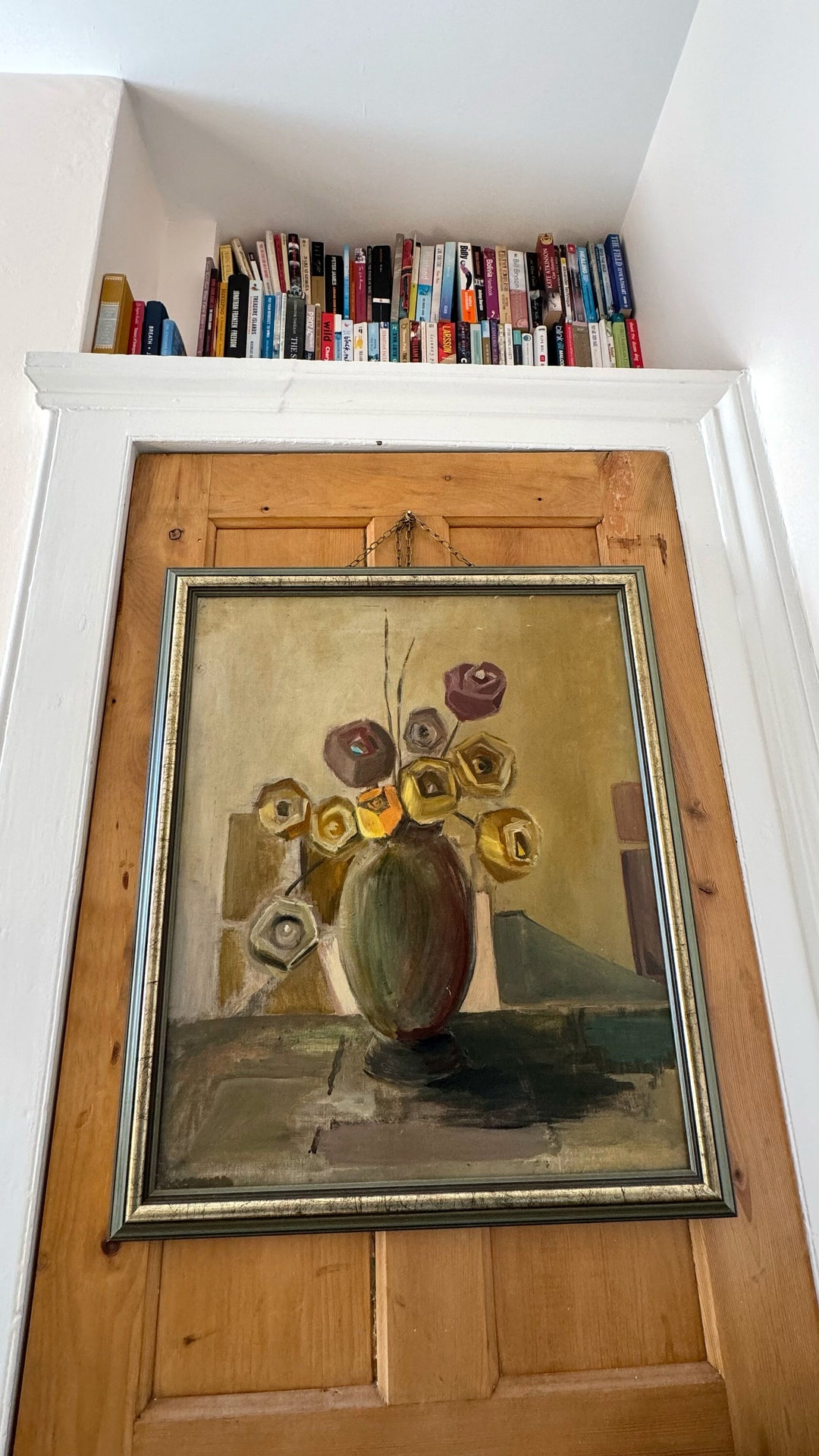 British Mid-century Oil Painting Cubist Abstract Floral - Etsy
