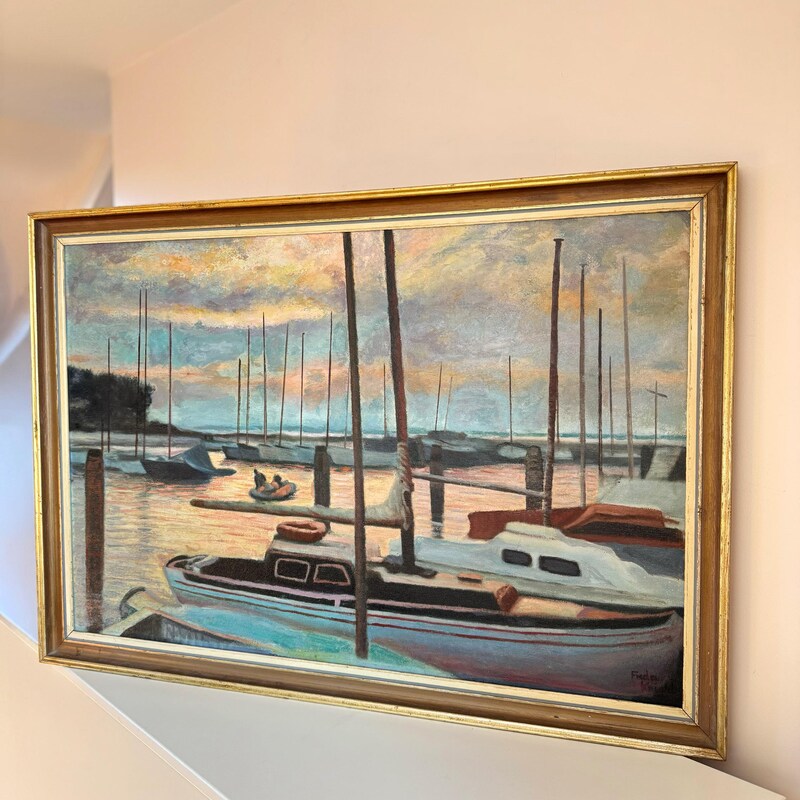Midcentury Painting - Etsy