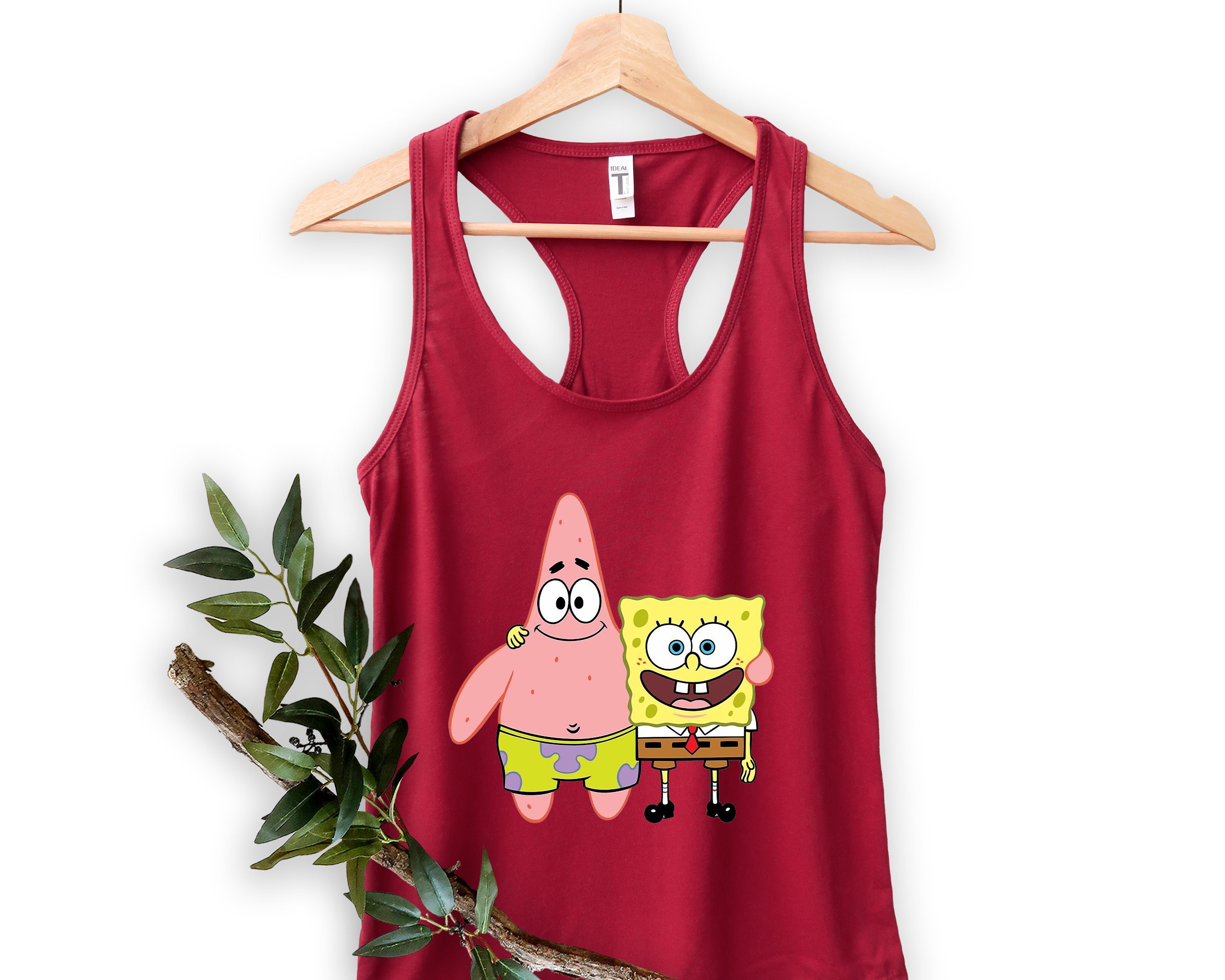 Spongebob and Patrick Star Tank Tops, Tank Tops for Friend, Vintage ...