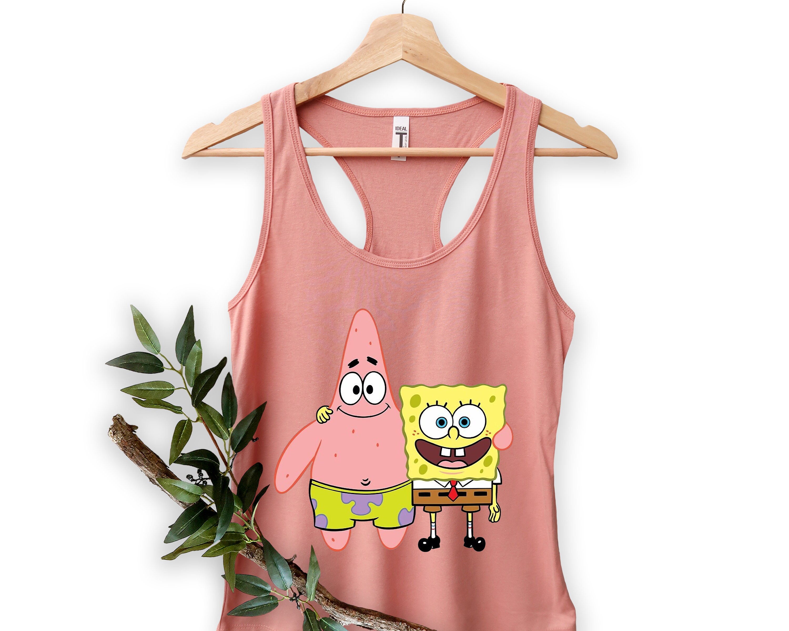 Spongebob and Patrick Star Tank Tops, Tank Tops for Friend, Vintage ...