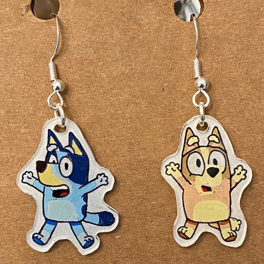 Bluey and Bingo Earrings - Etsy