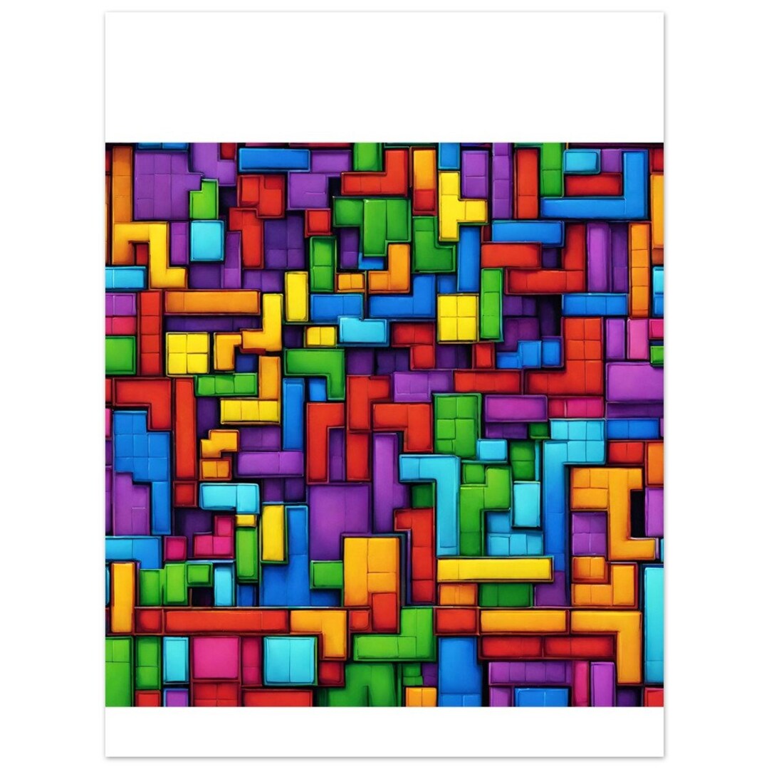 Tetris Poster - Etsy