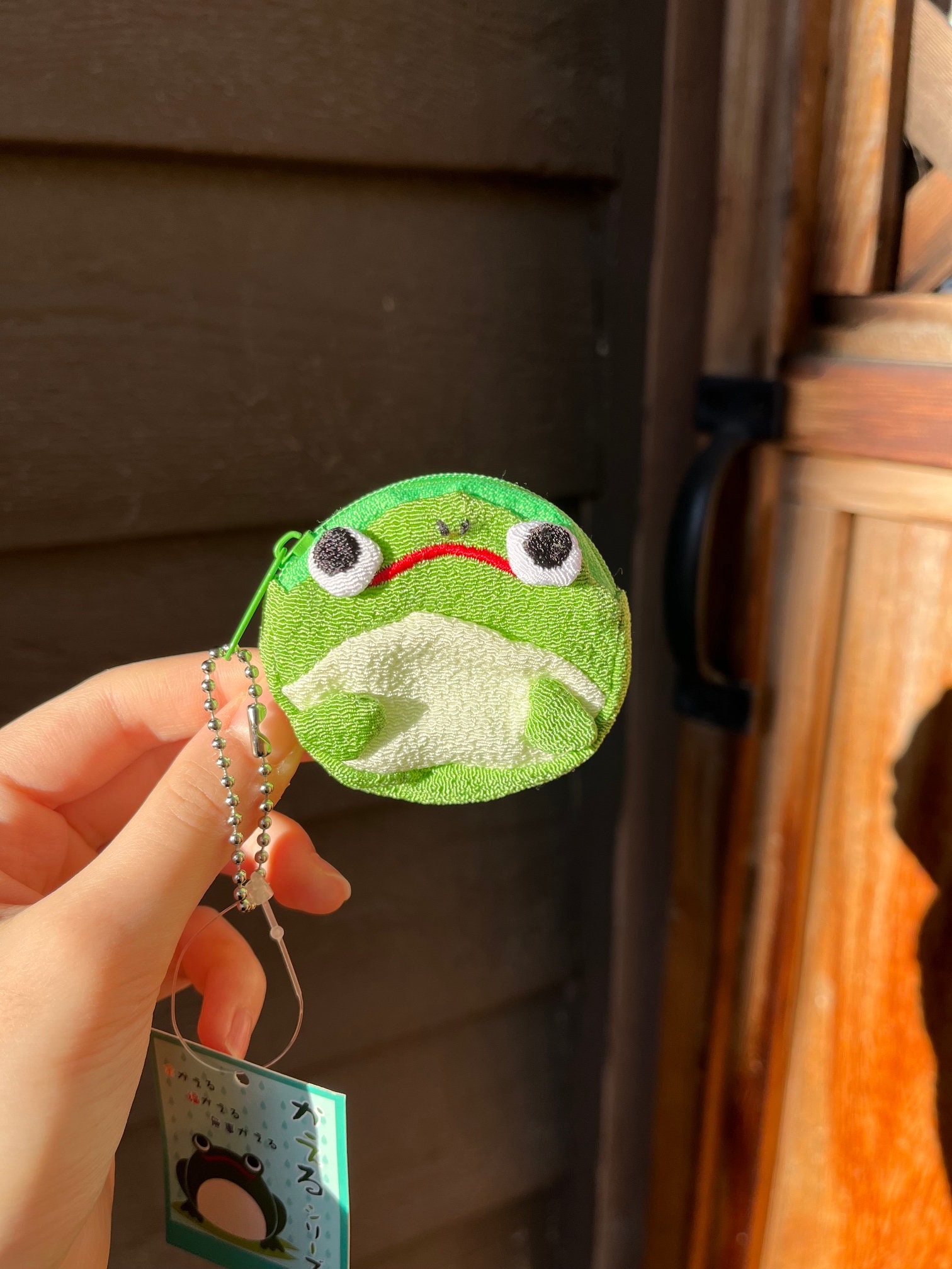 Cute Small Frog Pouch Tiny Coin Case Kawaii Smiling Frog for Gift for ...