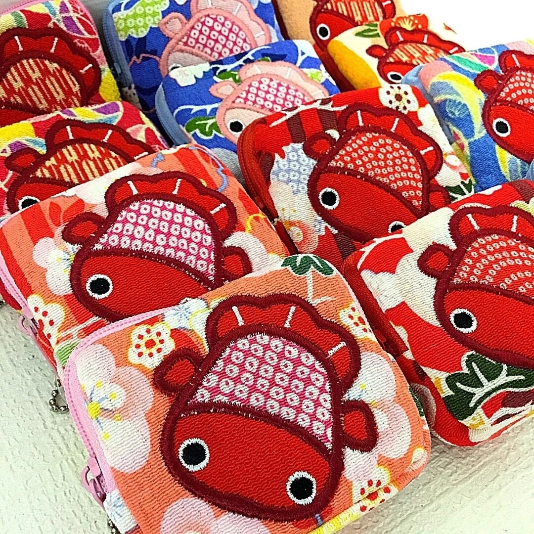 Japanese Goldfish Coin Case Kawaii Pouch for Gift Adorable Kingyo for ...