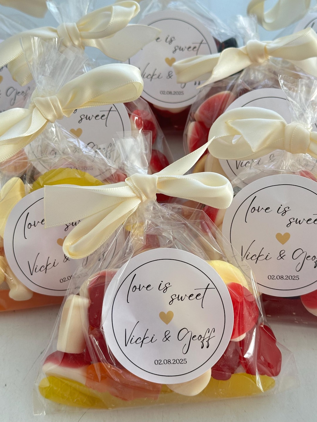 Personalised Lolly Bag Favours for Weddings, Bridal Showers, Baby ...