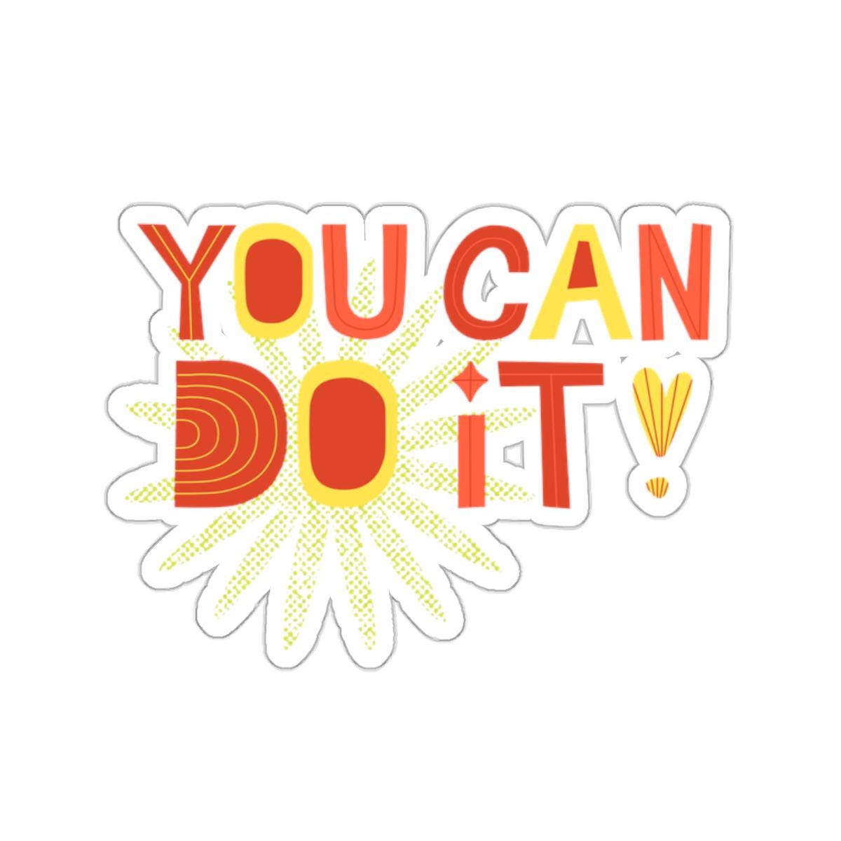 Affirmation Sticker // You Can Do It - Etsy