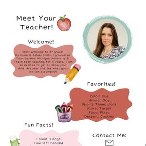 Editable Digital Back to School | Meet the Teacher Welcome Letter ...
