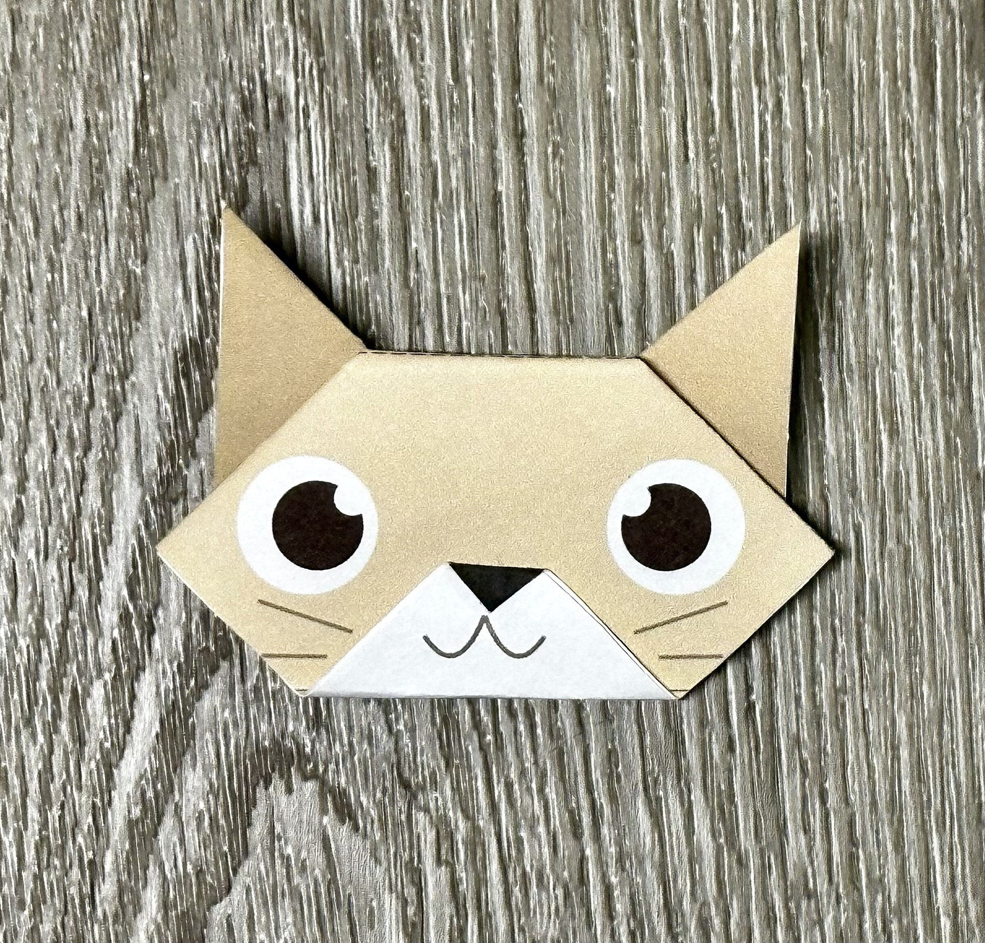 Cat Face Origami Printable - Etsy