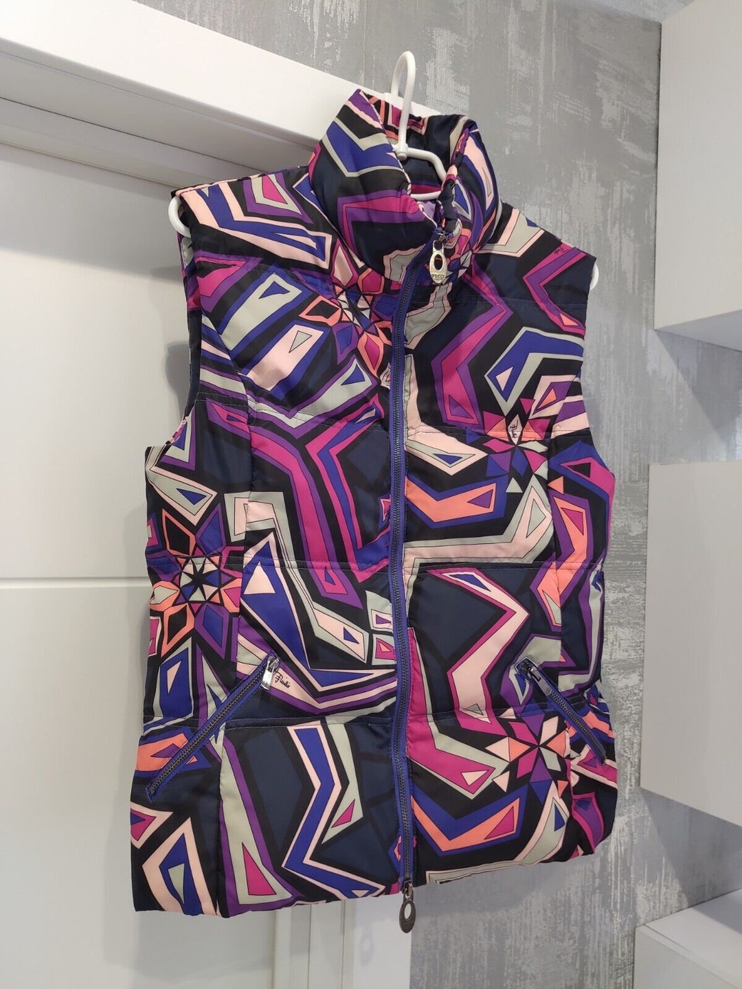 Emilio Pucci Italy Vintage Iconic Womens Multicolor Purple Pink Nylon ...