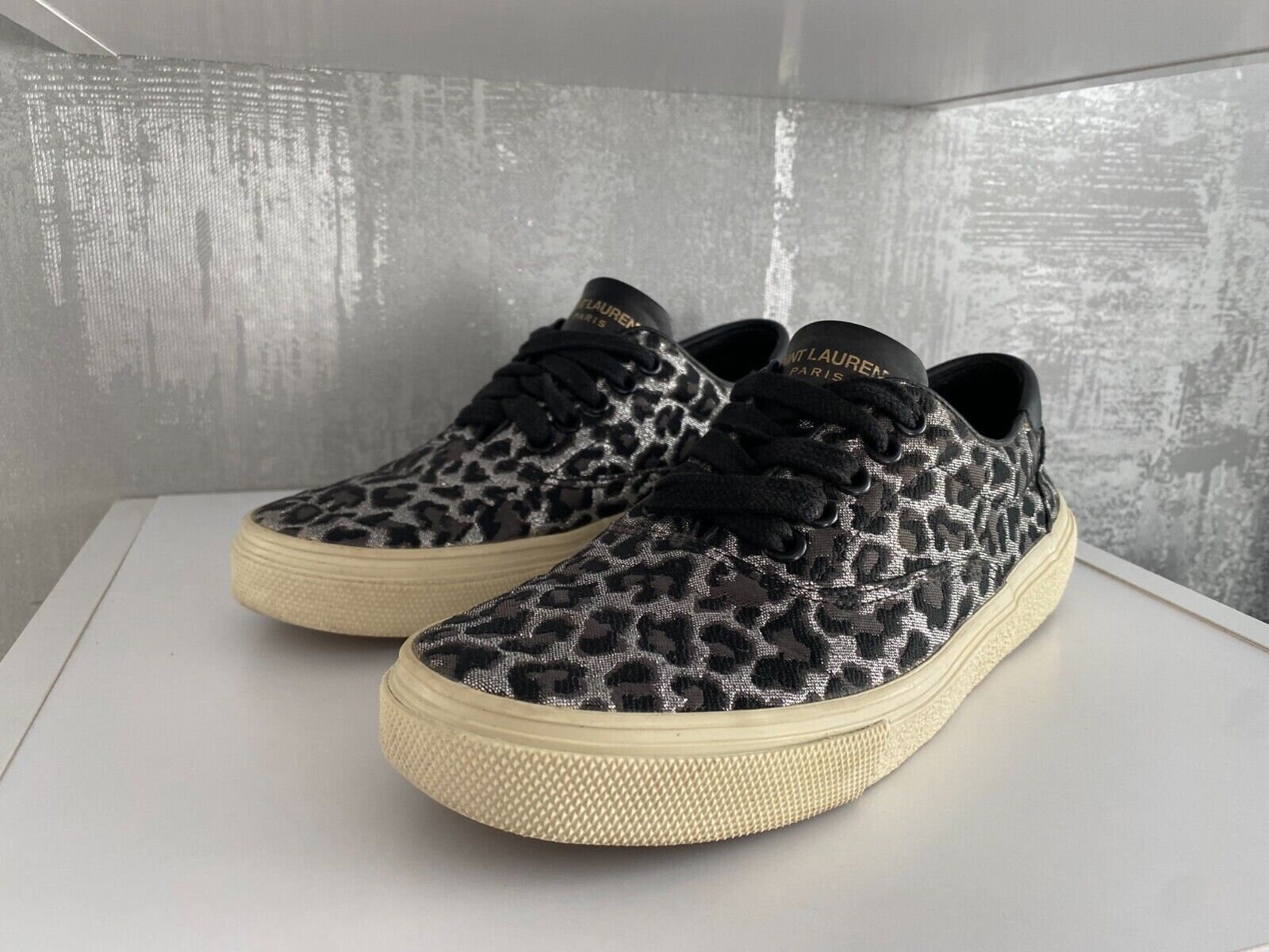 Saint Laurent Venice Cheetah Leopard Print Womens Shoes Sneakers ...