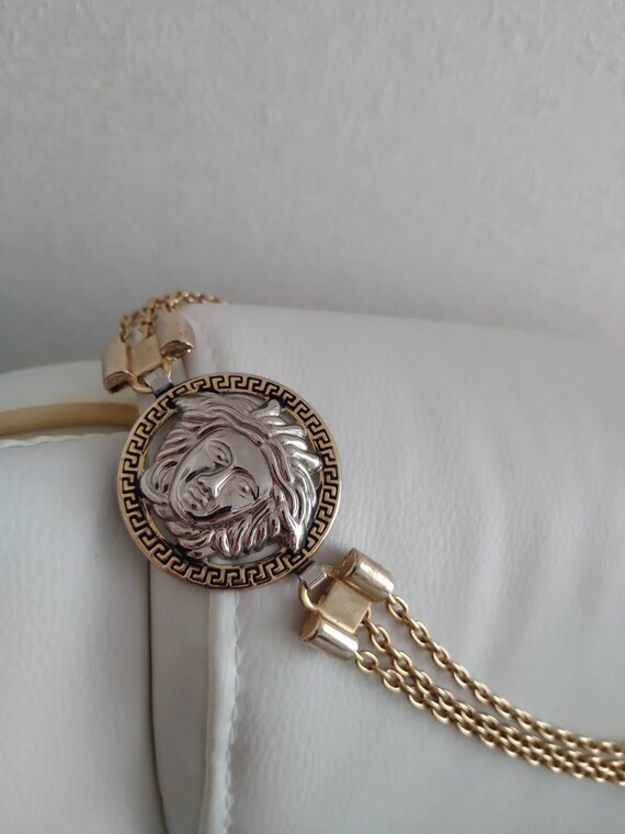 Gianni Versace 80's VTG Iconic Medusa Coin Chain Belt… - Gem