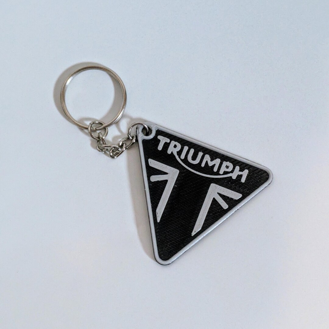 Triumph Motorcycle Keychain - Etsy