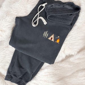A-frame Cabin Sweatpants Camping Comfort Colors Sweatpants Hiker Gift ...